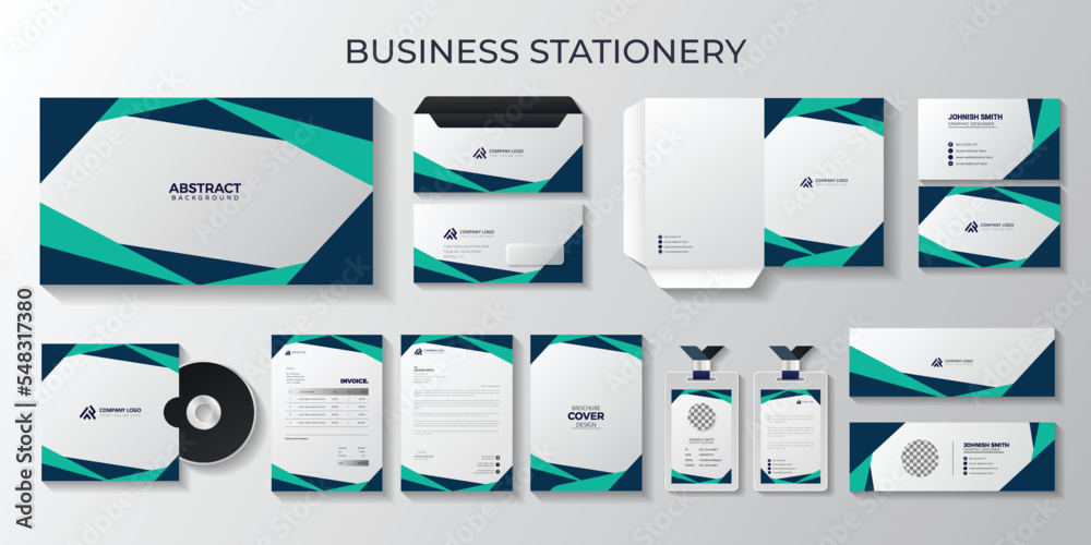 professional business stationery and Email signature, Presentation ...