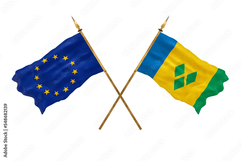 Background for designers. National Day. 3D model National flags ...