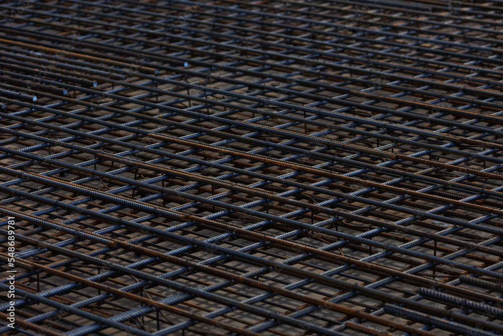 Steel wire mesh piles. BRC welded wire mesh for the construction of ...