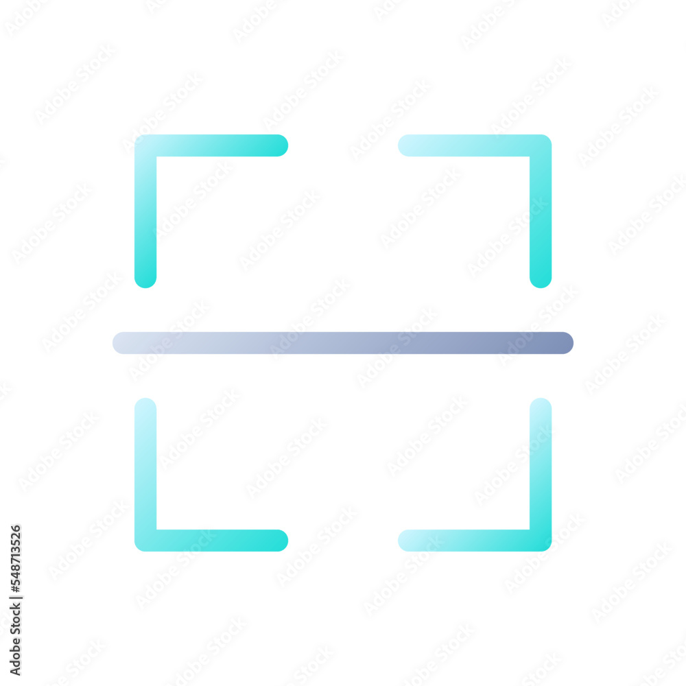 Stock-Vektorgrafik „Image translation flat gradient two-color ui icon. Innovative technology ...