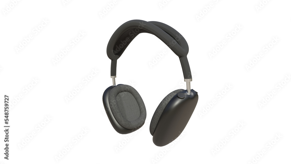 Ilustración de Stock Apple AirPods Max 3d rendering on isolated ...