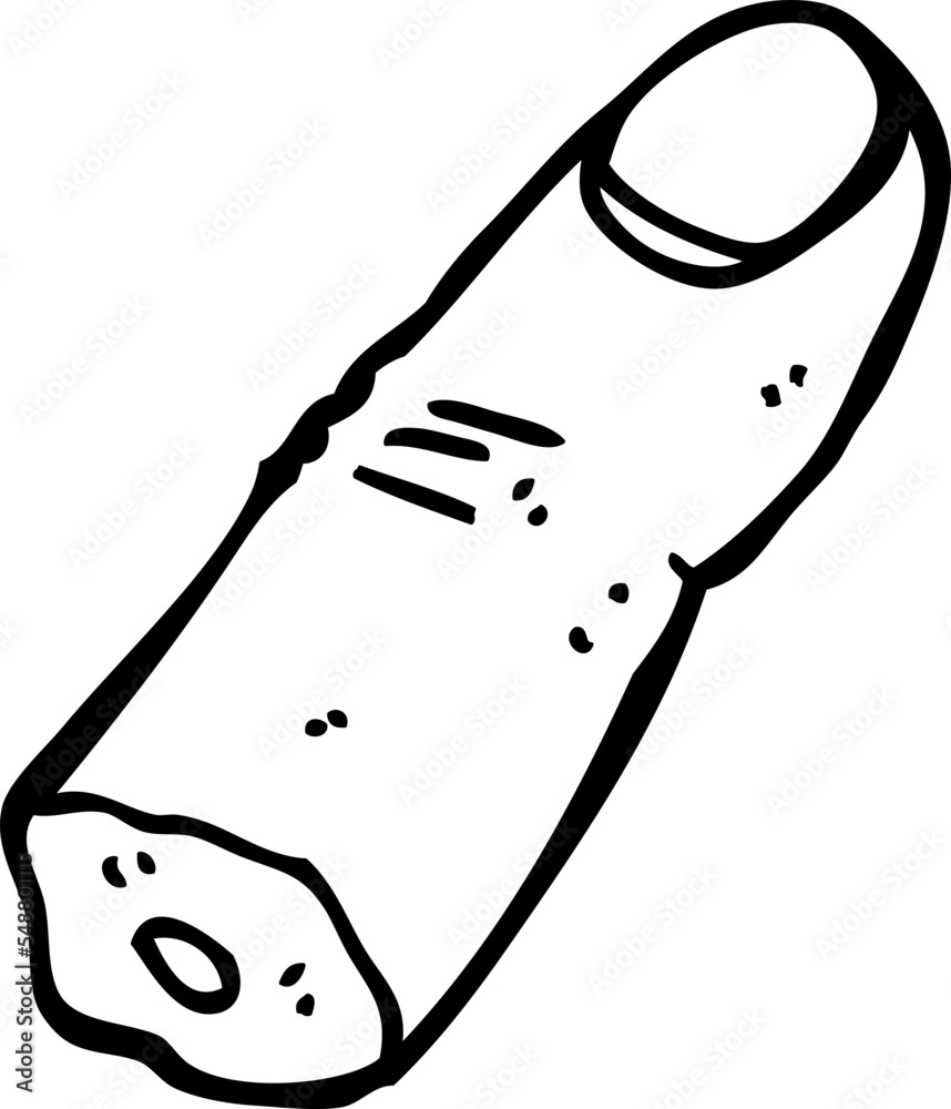 cartoon severed finger Stock Vector | Adobe Stock