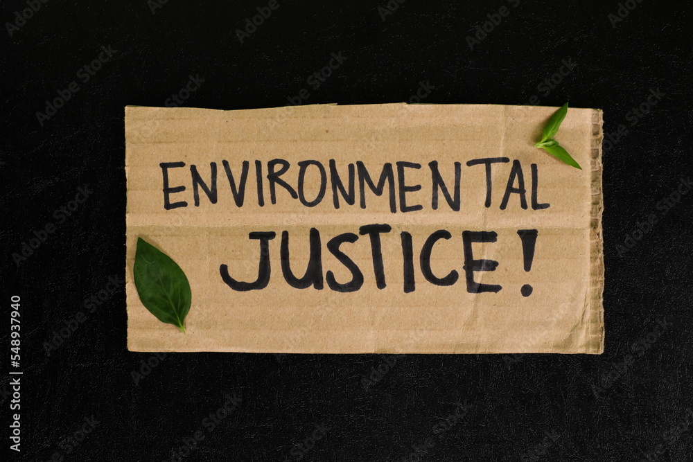 Environmental justice, ecological and climate justice concept. Carton ...