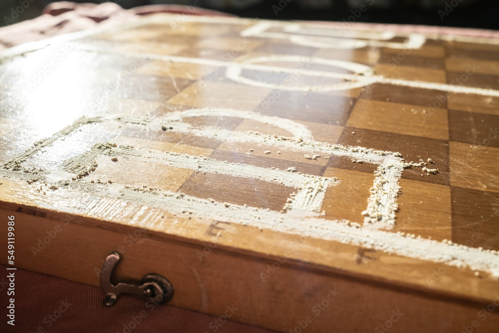 Concept of tactics and strategy in football in the championship, soccer ...