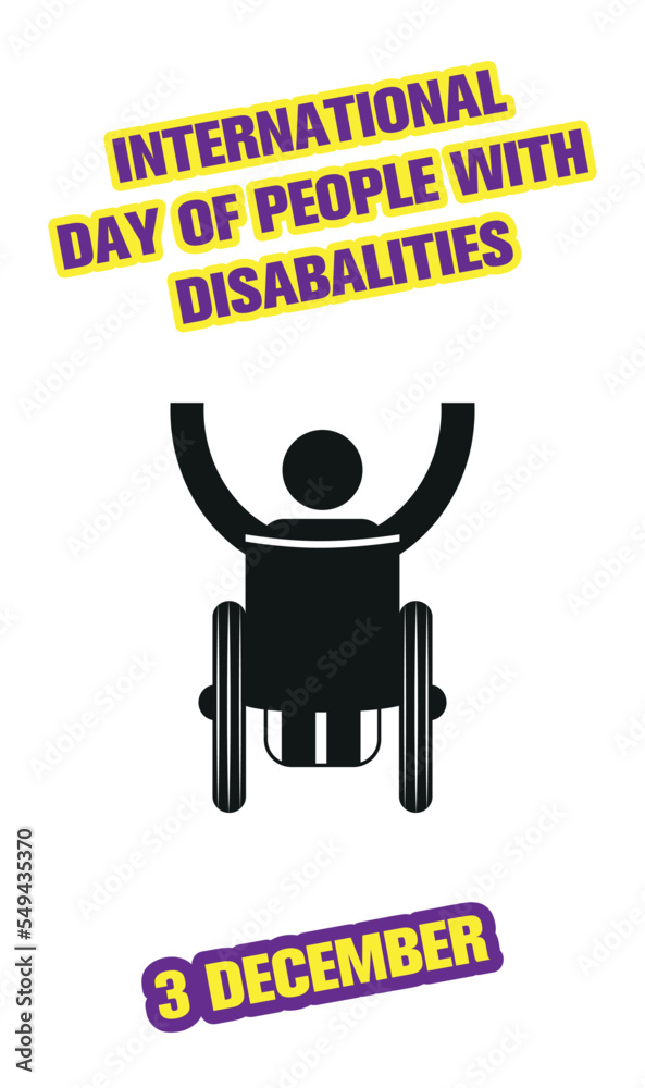 3 December International World of People With Disabilities Day banner ...