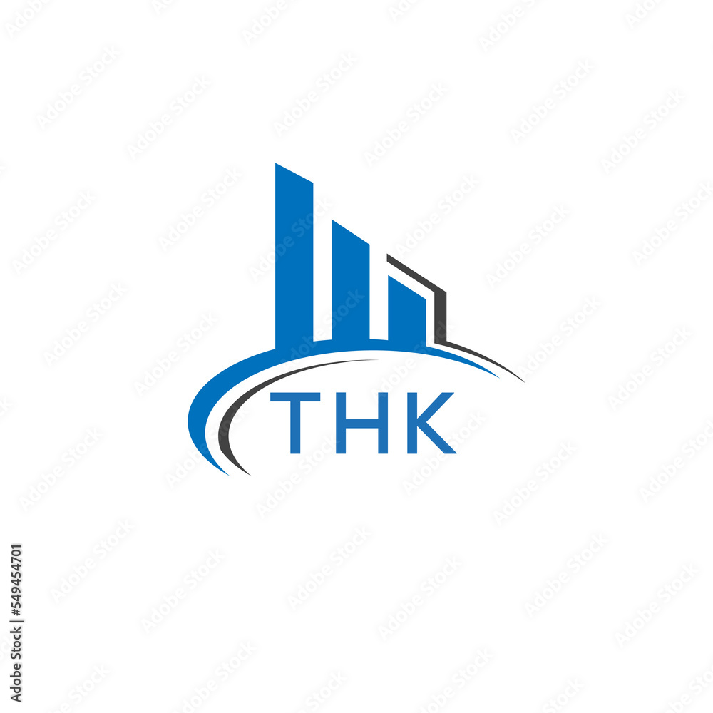 THK letter logo. THK blue image. THK Monogram logo design for ...
