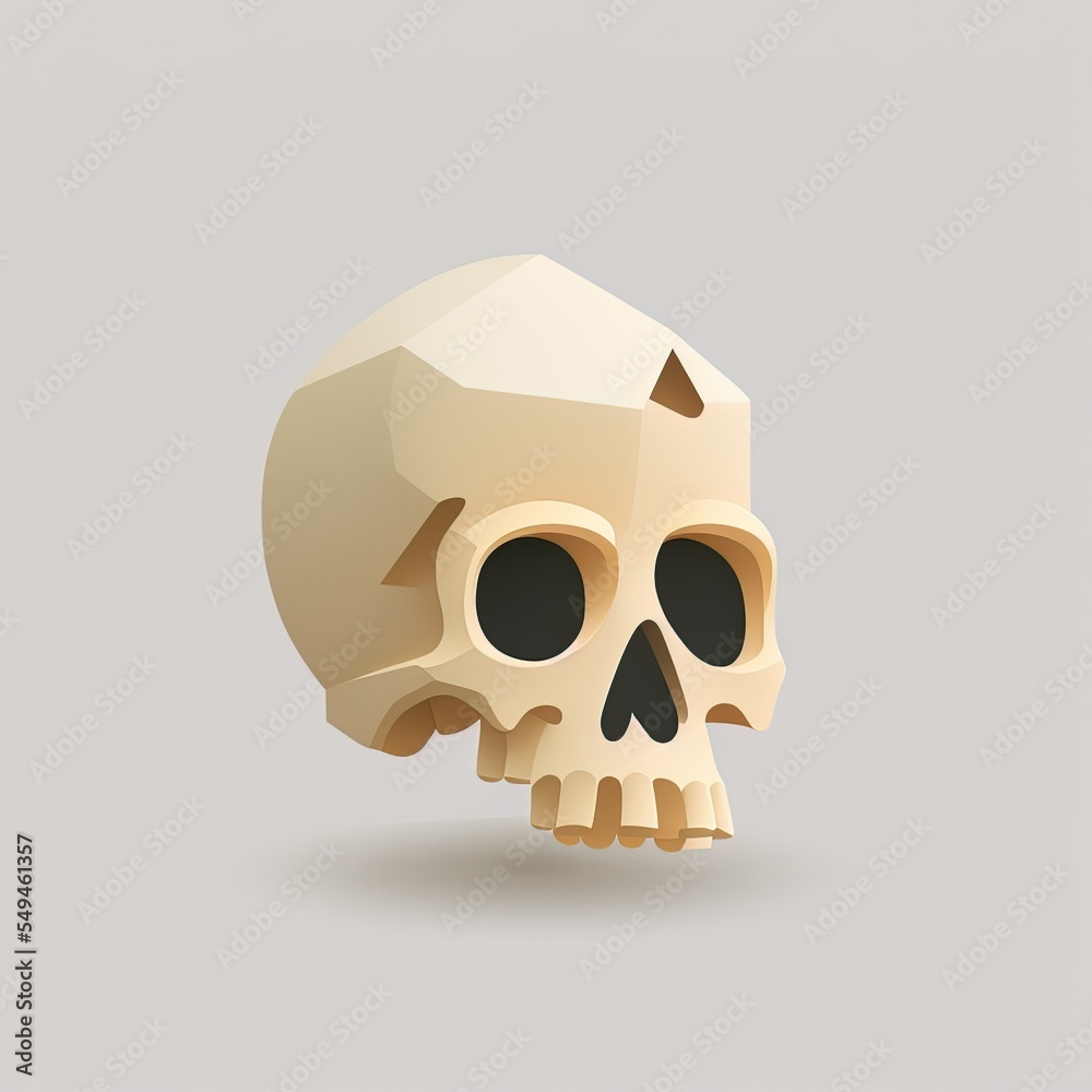 Scull smiley emoticon, emoji design Stock Illustration | Adobe Stock