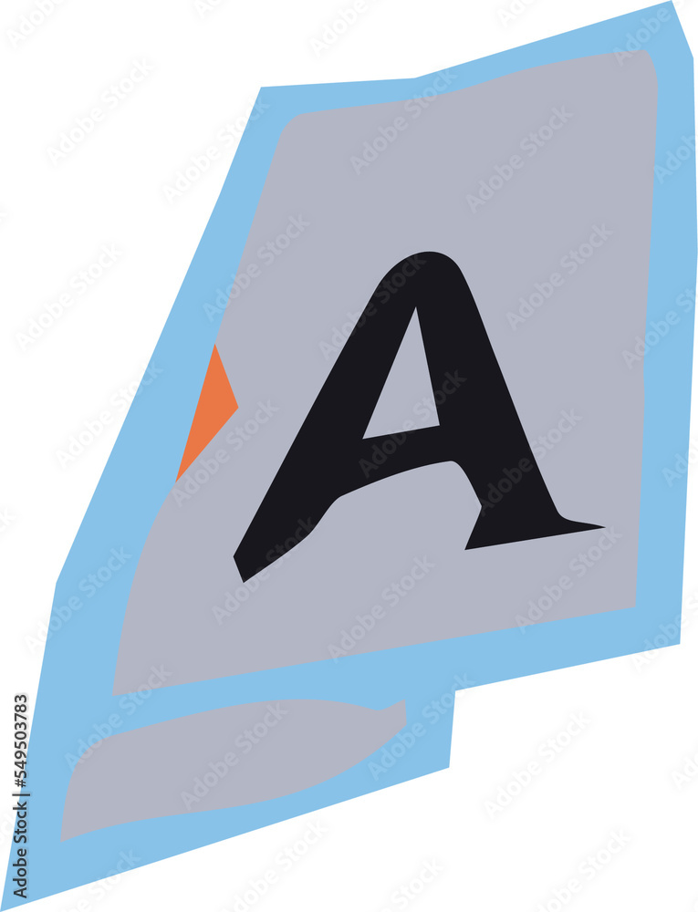 Magazine Cutout Alphabet Letter A, Ransom Note Letter A, Uppercase ...