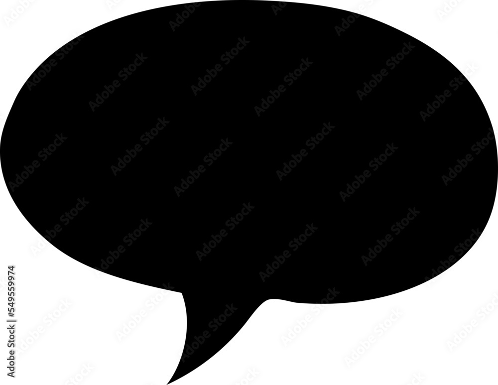 outline cartoon speech bubble Stock Vector | Adobe Stock