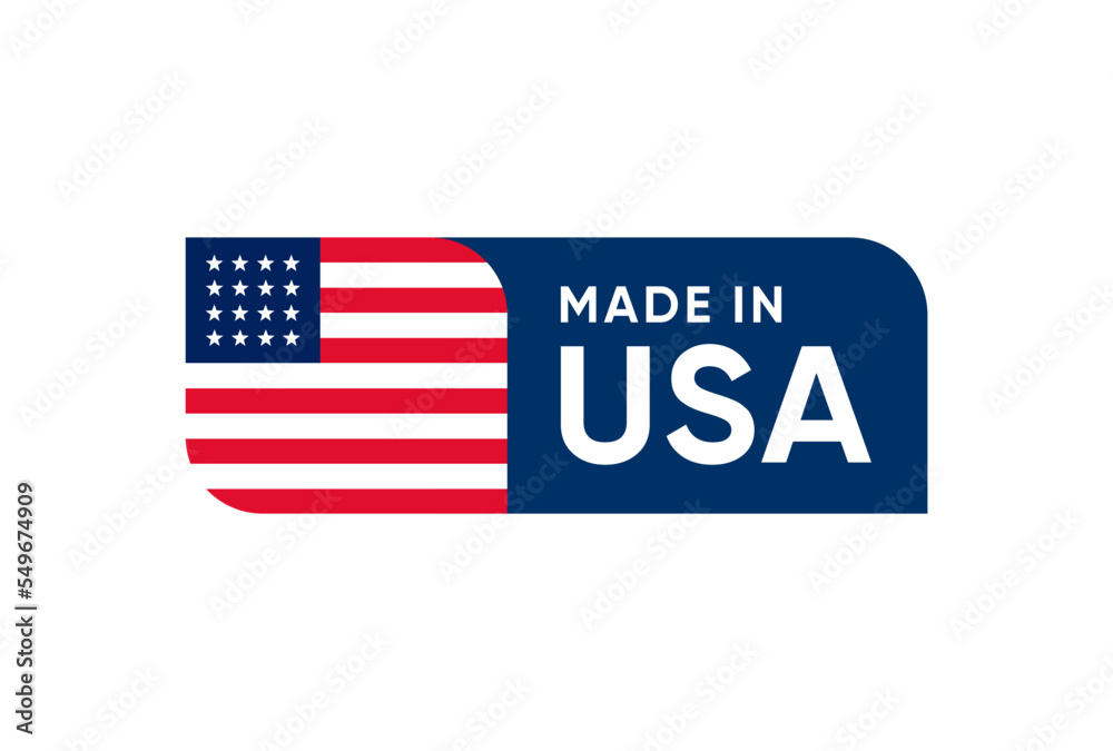 Made In USA Label Banner icon design Stock Vector | Adobe Stock