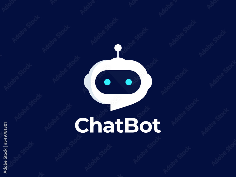Chat Bot logo design concept. Virtual smart assistant Bot icon. Robot ... Chat Bot logo design concept. Virtual smart assistant Bot icon. Robot ...