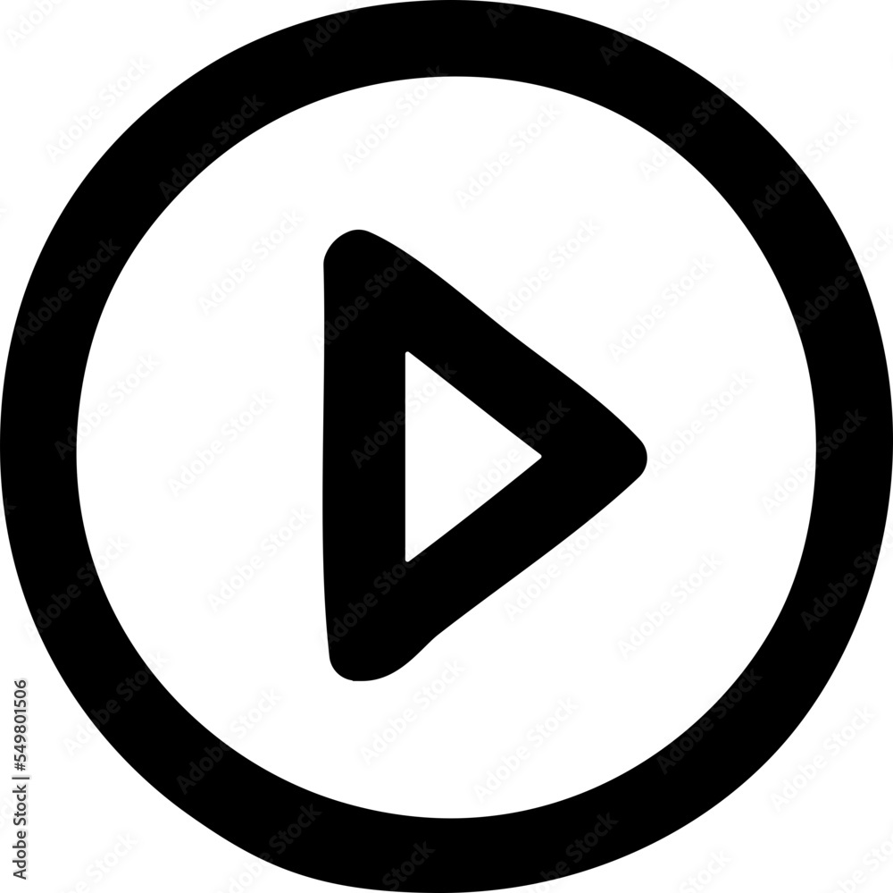 play button icon symbol Stock Vector | Adobe Stock