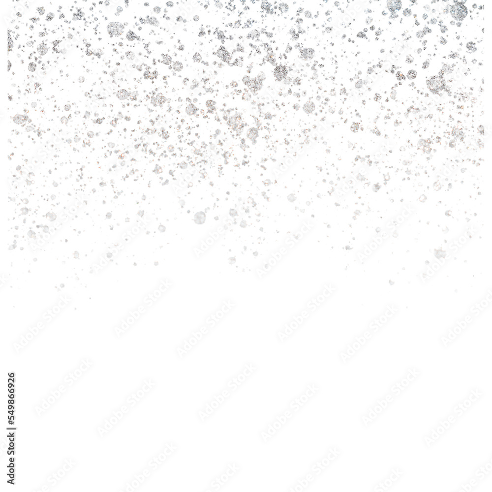 Shiny Silver Glitter Sparkles Transparent Stock Illustration | Adobe Stock
