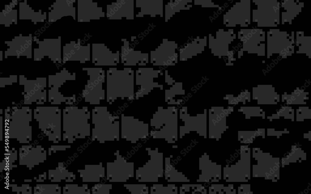 ภาพประกอบ Stock Pixel art Tileset. 2D Dungeon Steel Wall Texture ...