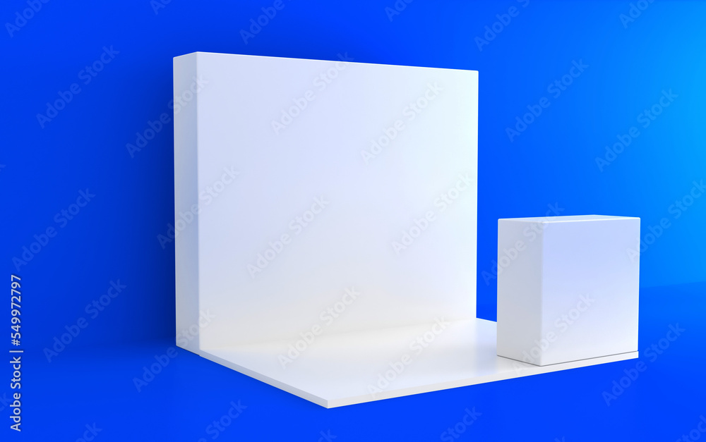 Exhibition stand mockup and flat used for branding and Corporate ...