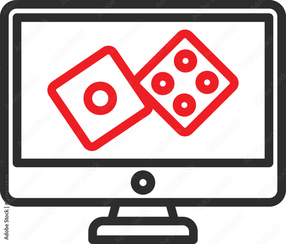 Ludo Game Vector Icon Stock Vector | Adobe Stock