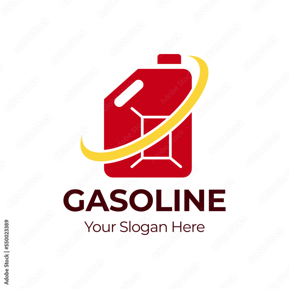 logo for gasoline canisters, vector flat is a simple illustration of ...