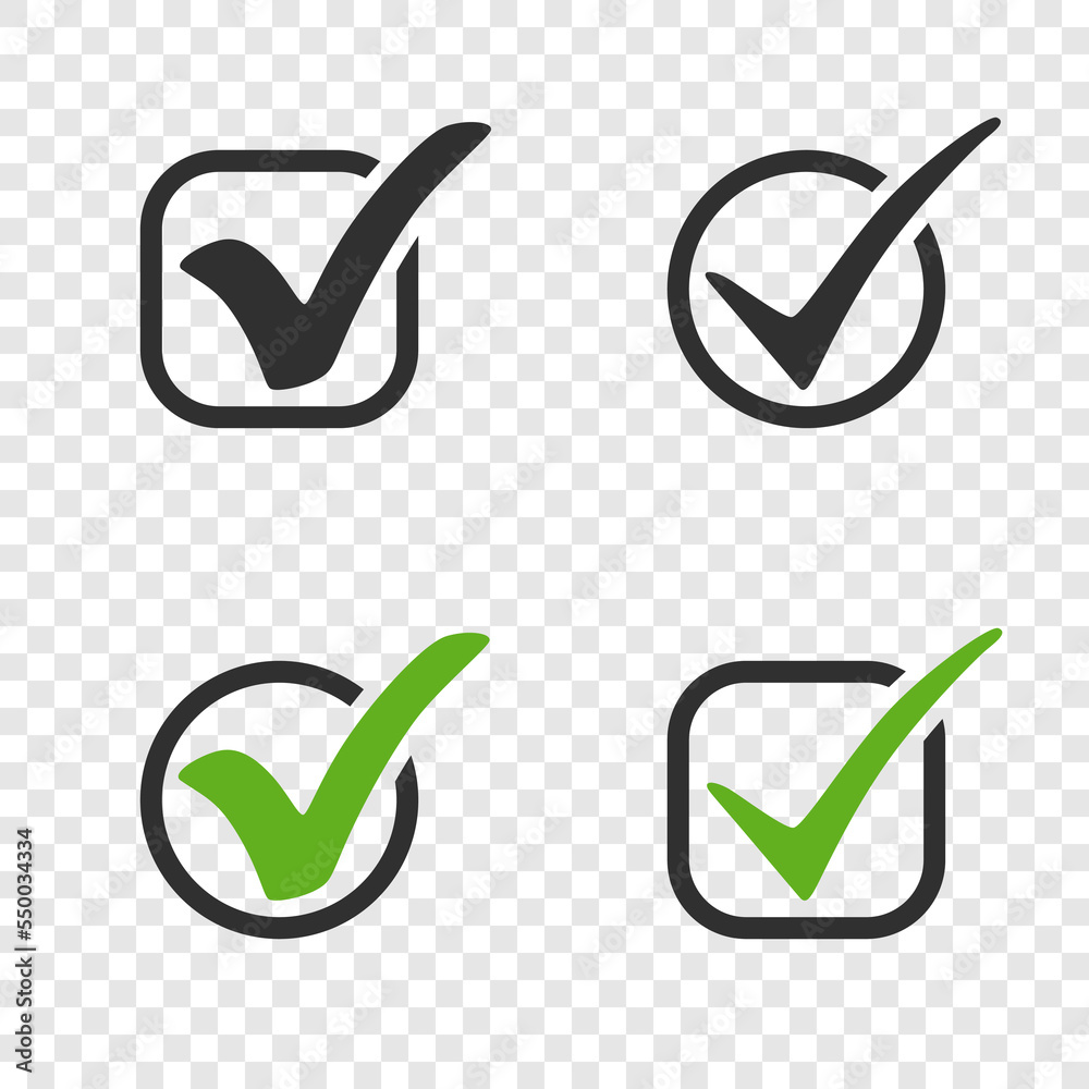 Check Marks. Check Mark - vector icon. Tick symbol. Vector illustration ...