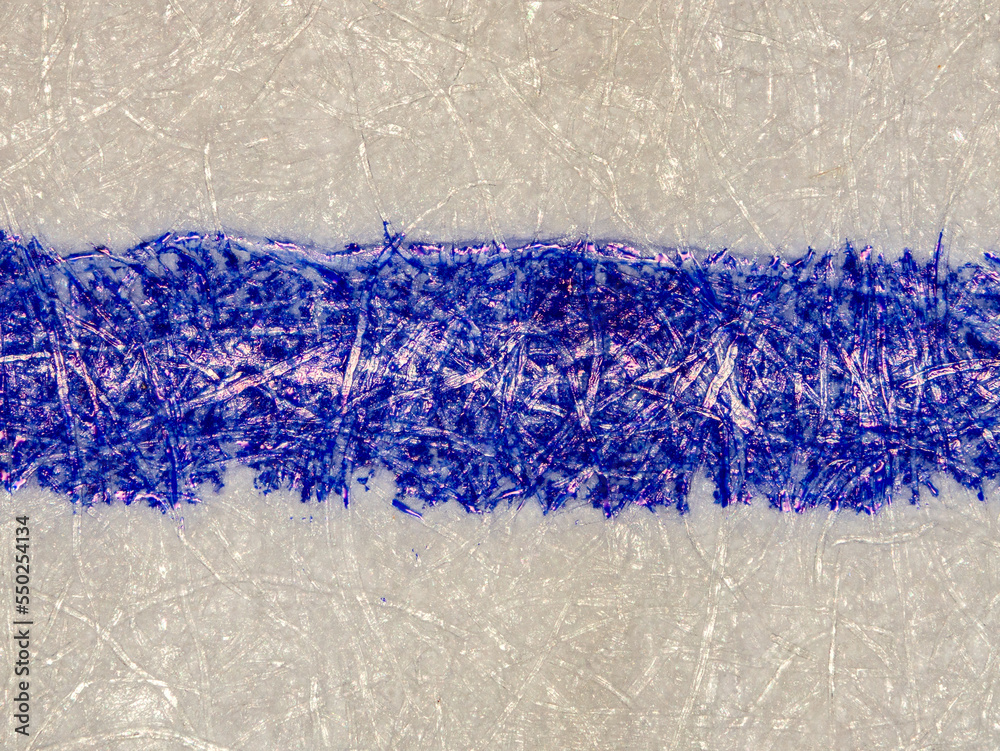 Foto de Stock blue ballpoint pen stroke on a sheet of paper under the ...