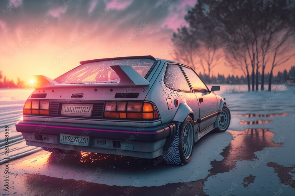 4K Car Wallpaper, landscape, realistic Stock Illustration | Adobe Stock