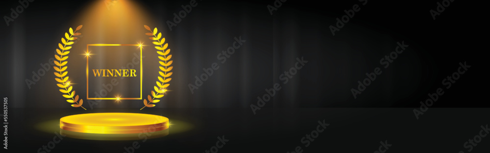 1st position golden template for competition, position, award, place ...