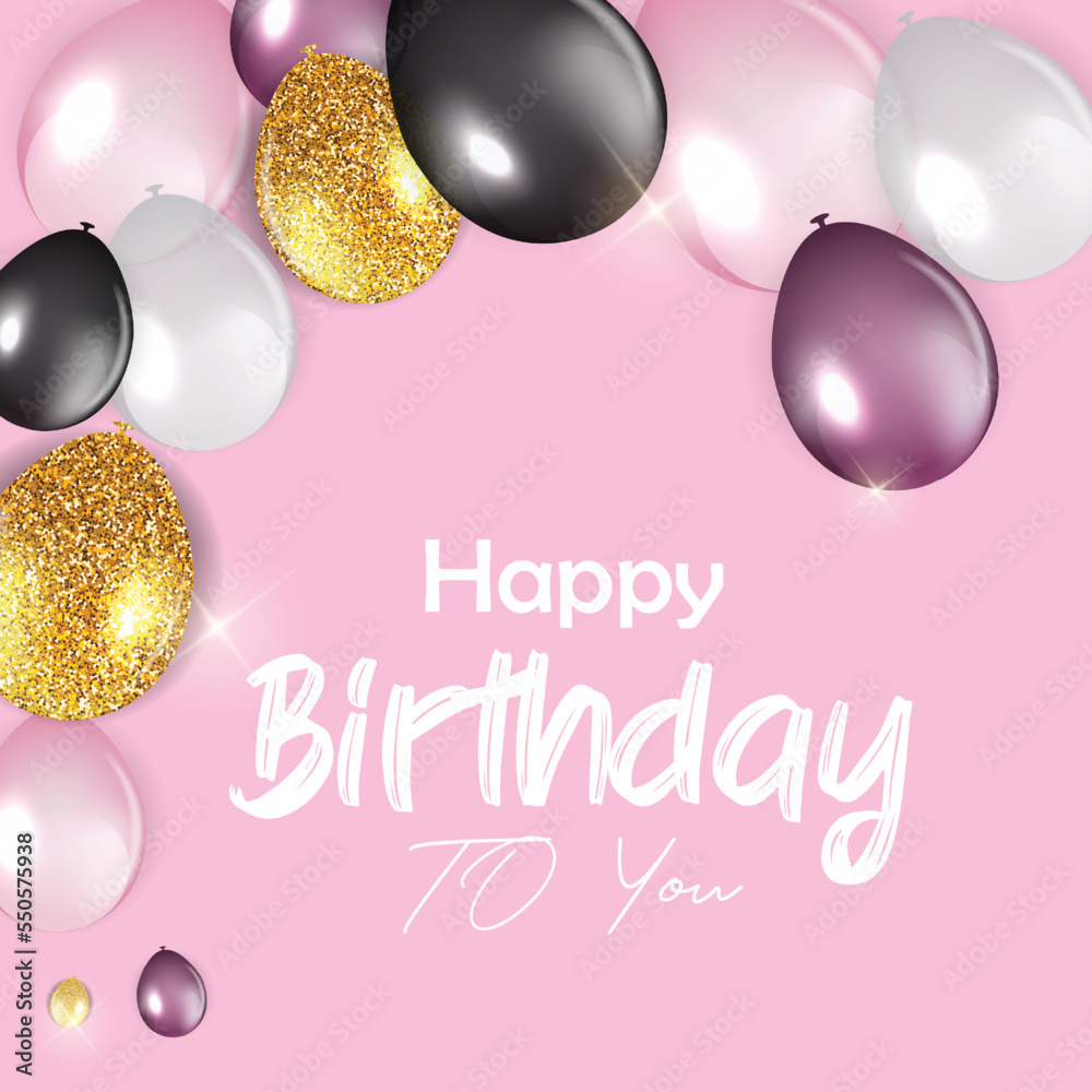 Happy birthday design background Stock Vector | Adobe Stock