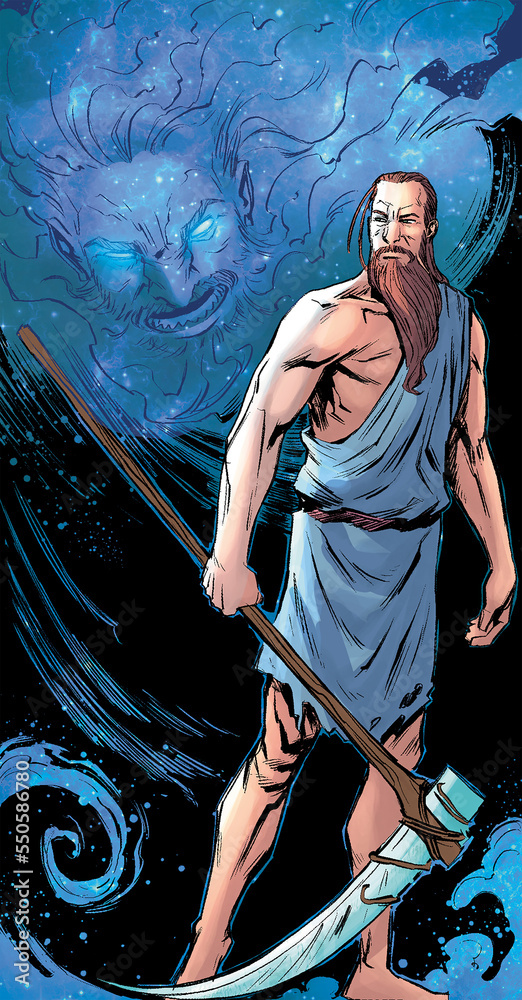 Cronus Greek God Drawing