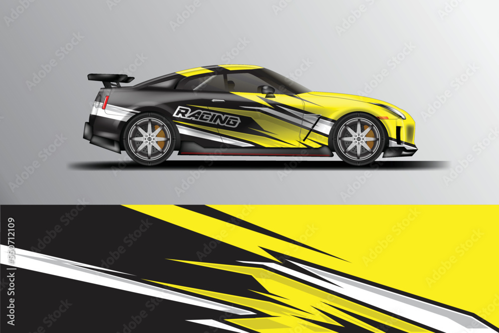 Car wrap racing stripes background vector Stock Vector | Adobe Stock