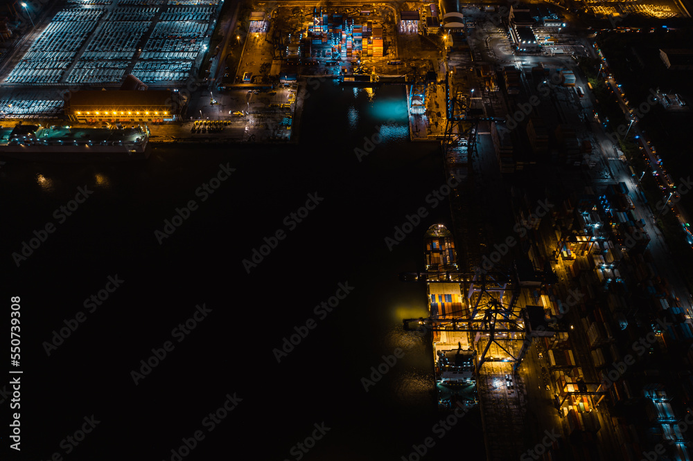 Loading and unloading of containers crane truck and special truck ...