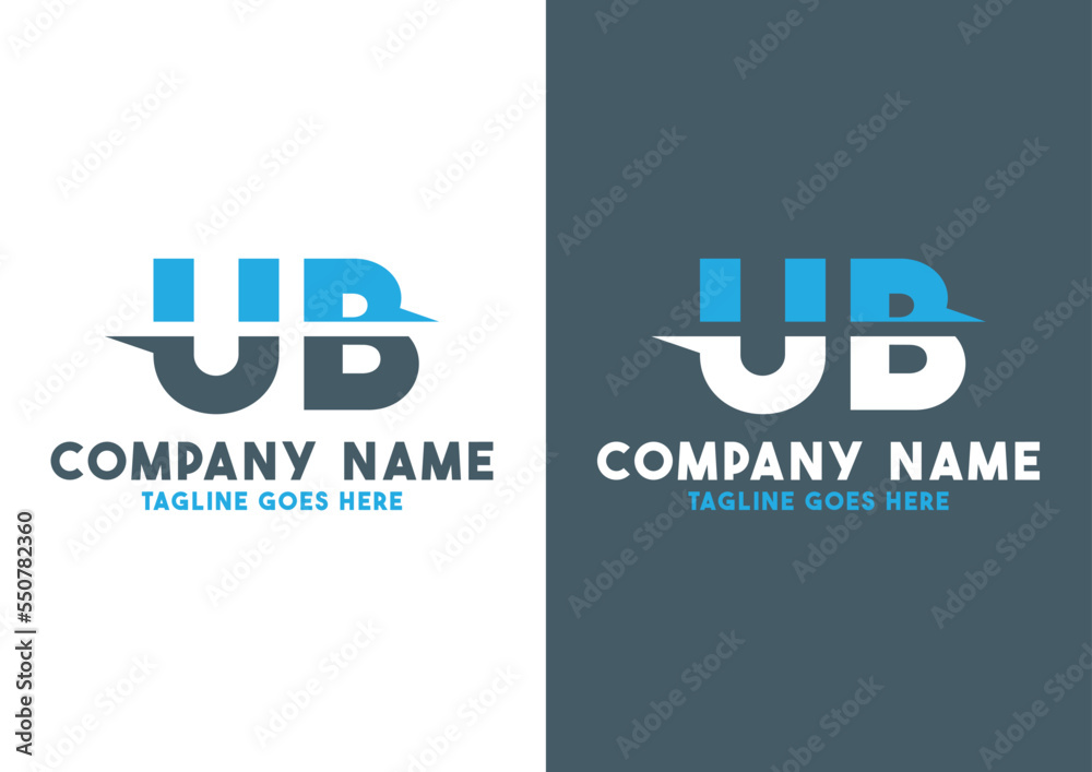Letter UB logo design vector template, UB logo Stock Vector | Adobe Stock
