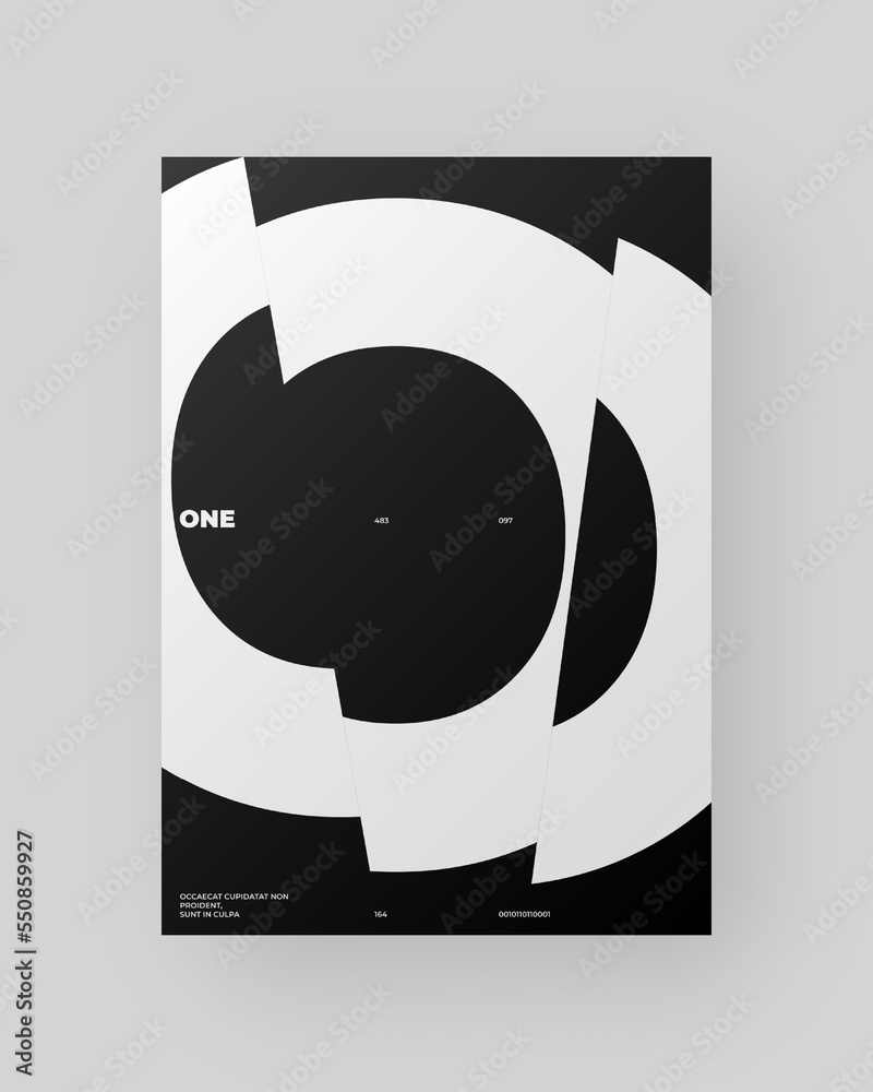 Abstract Poster Design. Vertical A4 format. Modernism brochure ...