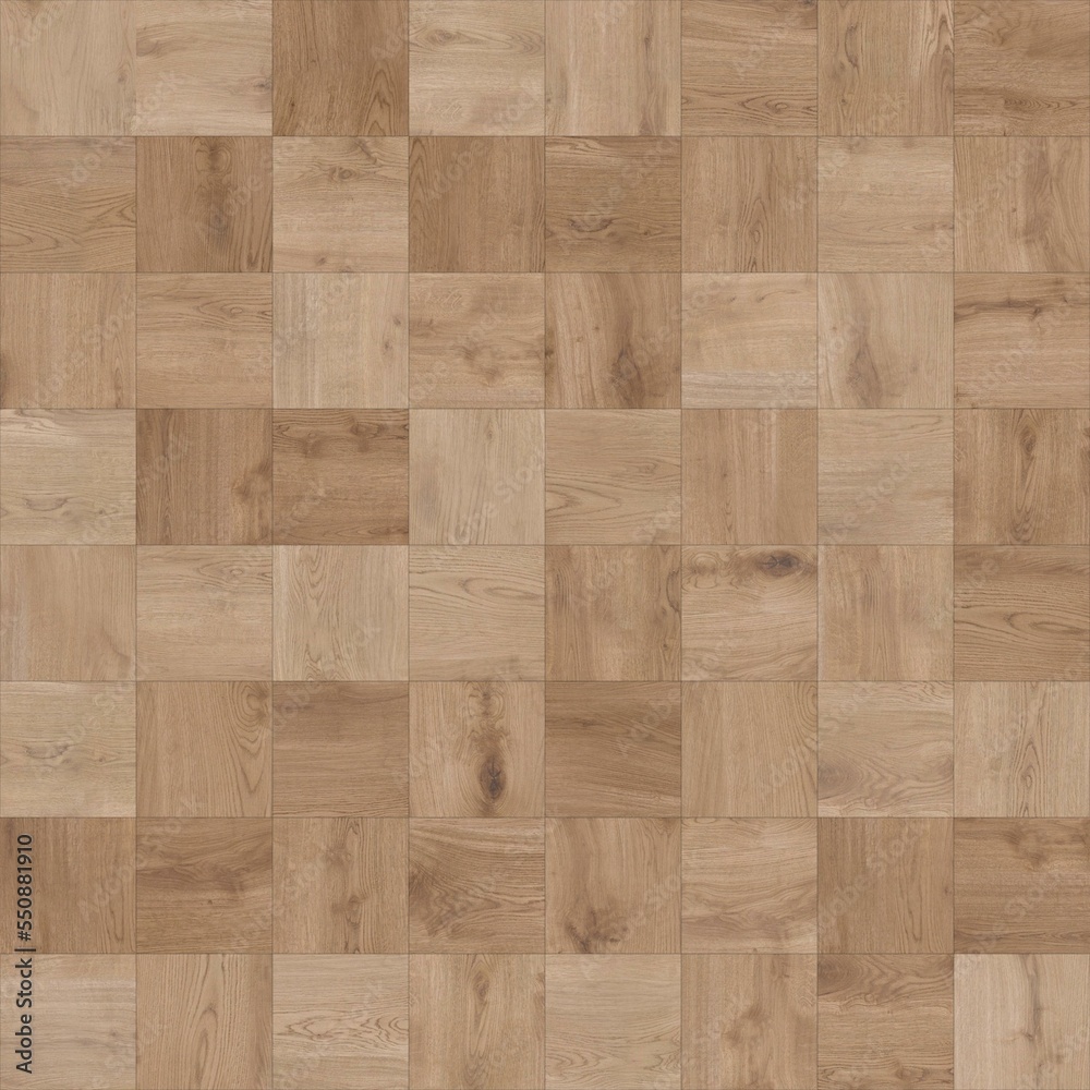 Seamless texture wood oak square tile Stock Photo | Adobe Stock
