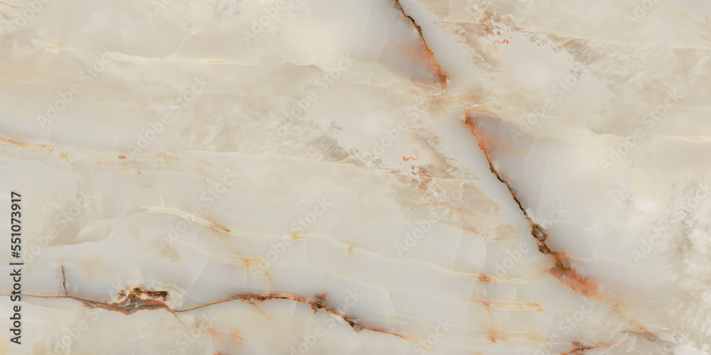 Thassos onyx glossy crystal marble tile with brown streaks, Bianco ...