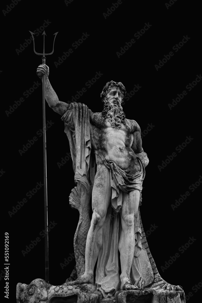 Foto The mighty god of sea and oceans Neptune (Poseidon, Triton ...
