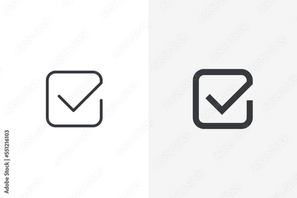 Check icon vector. Checkmark Icon vector isolated on white background ...