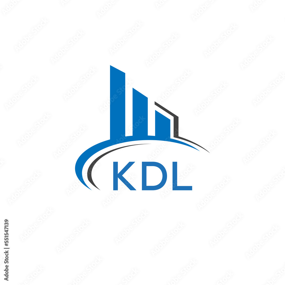 KDL letter logo. KDL blue image. KDL Monogram logo design for ...
