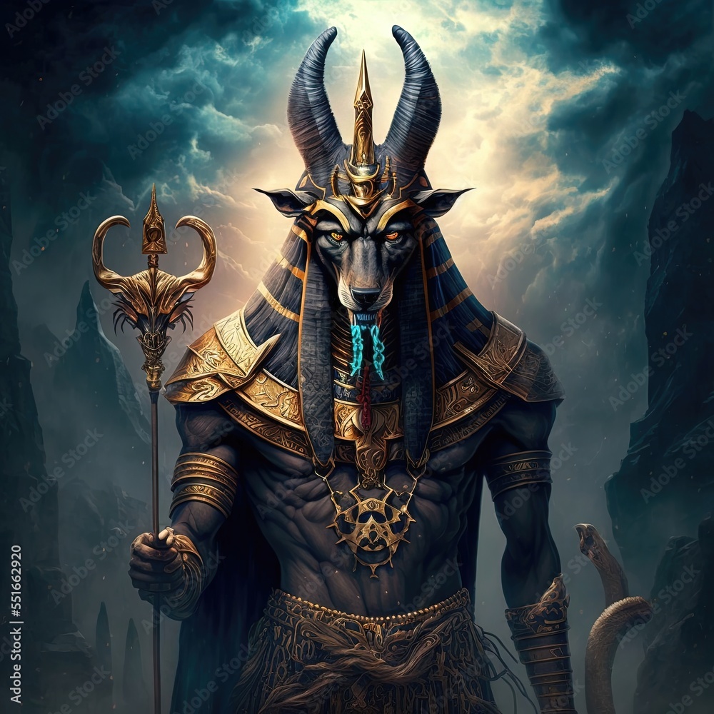The ancient Egyptian god of death and the world of the dead, the ...