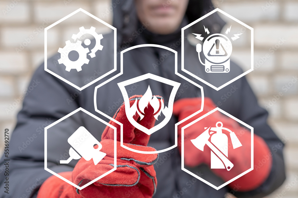 Industrial Smart Automatic Fire Control Extinguisher System. Industry ...