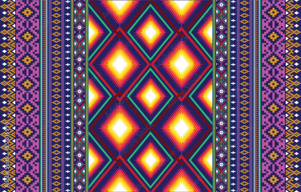 Gypsy pattern tribal ethnic motifs geometric seamless background ...