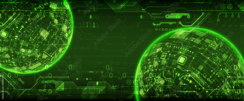 Sphere theme vector illustration. Digital technology background. Stock ...