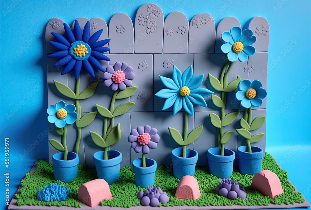 Plasticine garden store