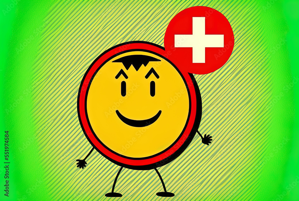 Golden loyalty program bonus coin human character mascot on a yellow ...