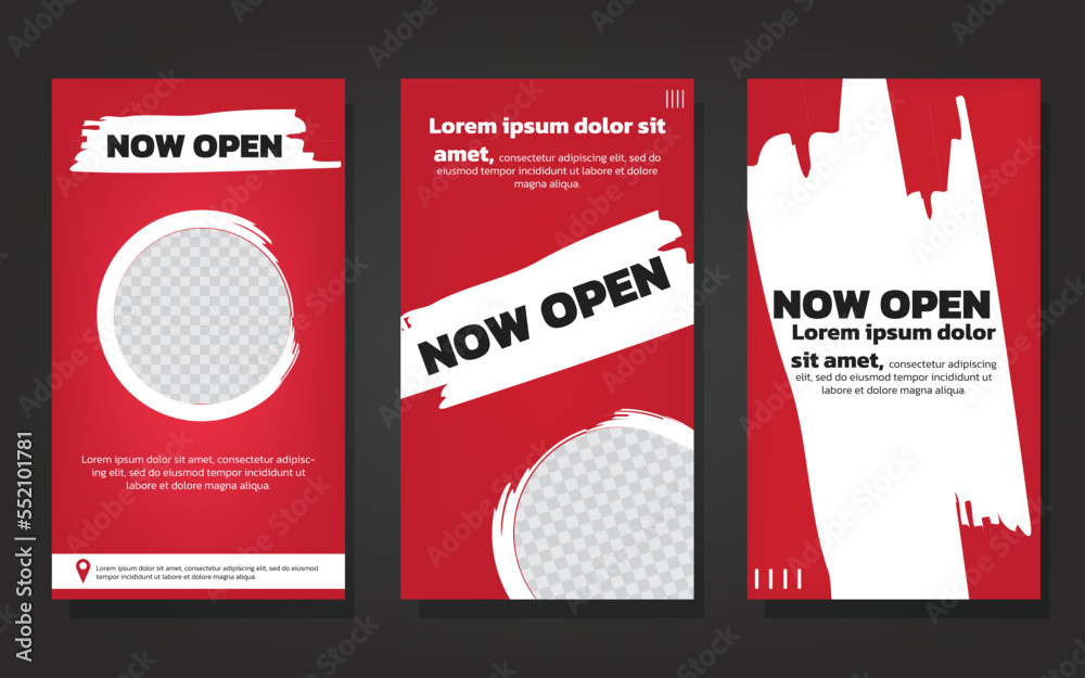 NOW OPEN BANNER TEMPLATE. SUITABLE FOR STORE OPENING ADVERTISING ...