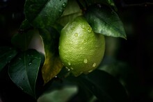 Lemon In The Rain Free Stock Photo - Public Domain Pictures
