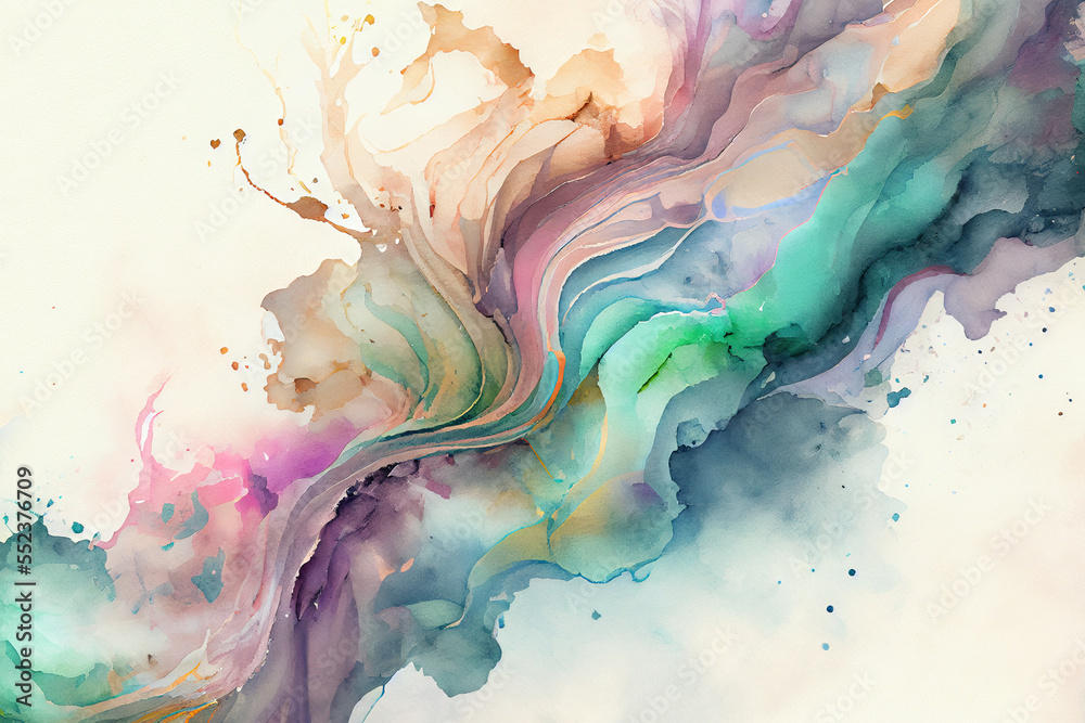 Beautiful soft color, colorful watercolor background texture Stock ...