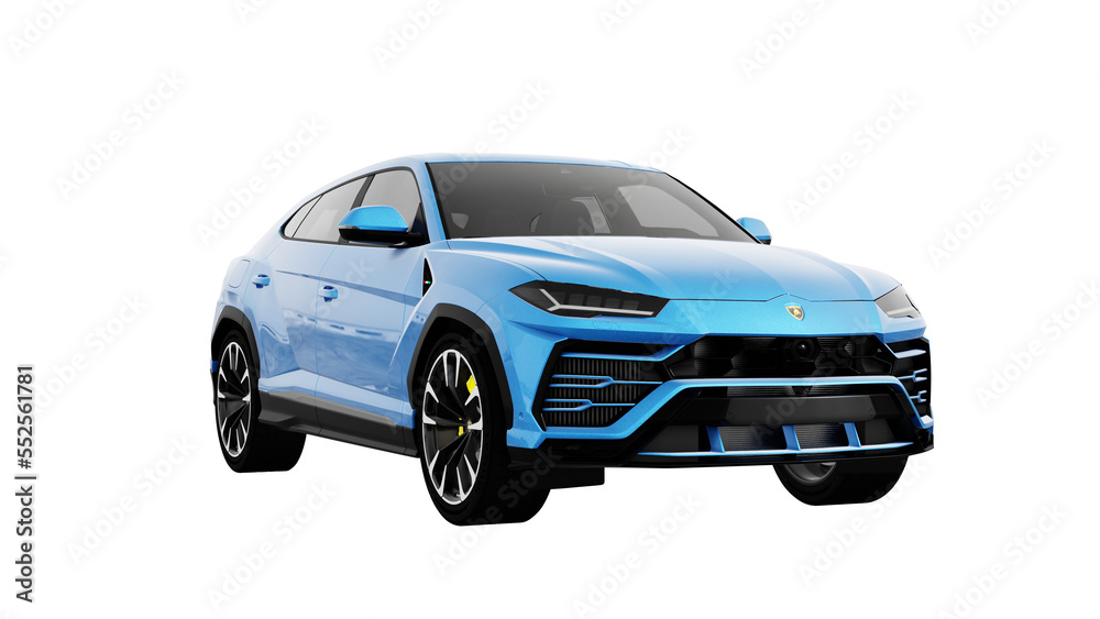 Ilustración de Stock LAMBORGHINI URUS, 3d rendering of Lamborghini ...