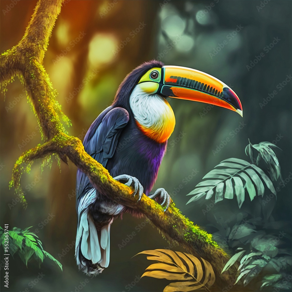 Ilustração Tukan, made by AI, künstliche Intelligenz, AI Art do Stock ...