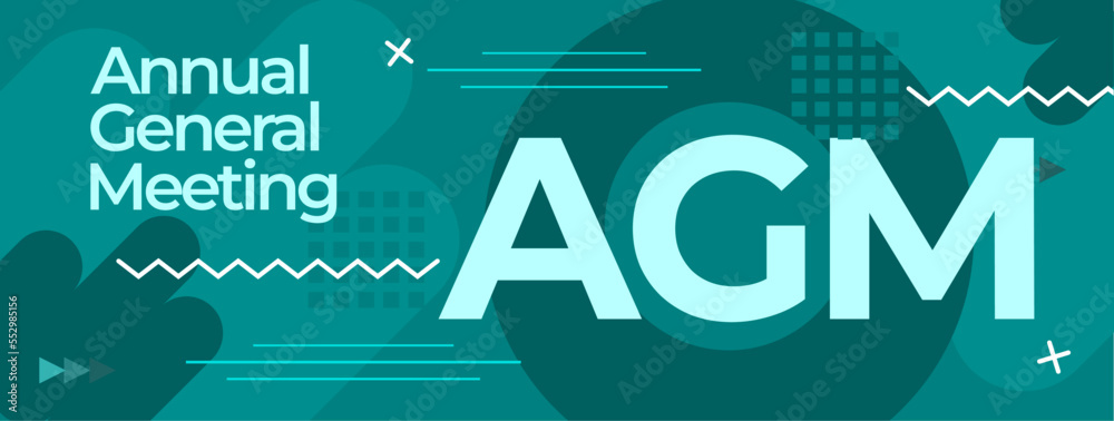 AGM. Annual General Meeting Poster. End of Year Stakeholder Assembly ...