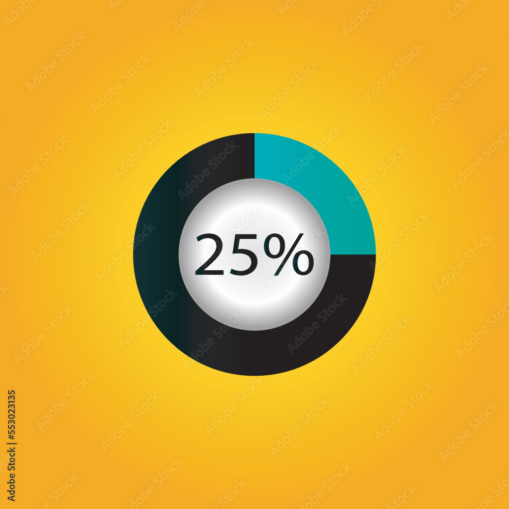 circle percentage diagrams showing % ready-to-use for web design, user ...