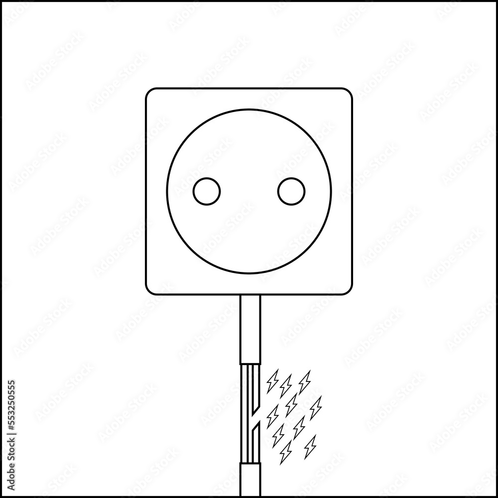 Short circuit. Faulty socket. Wiring problem, dangerous electricity ...